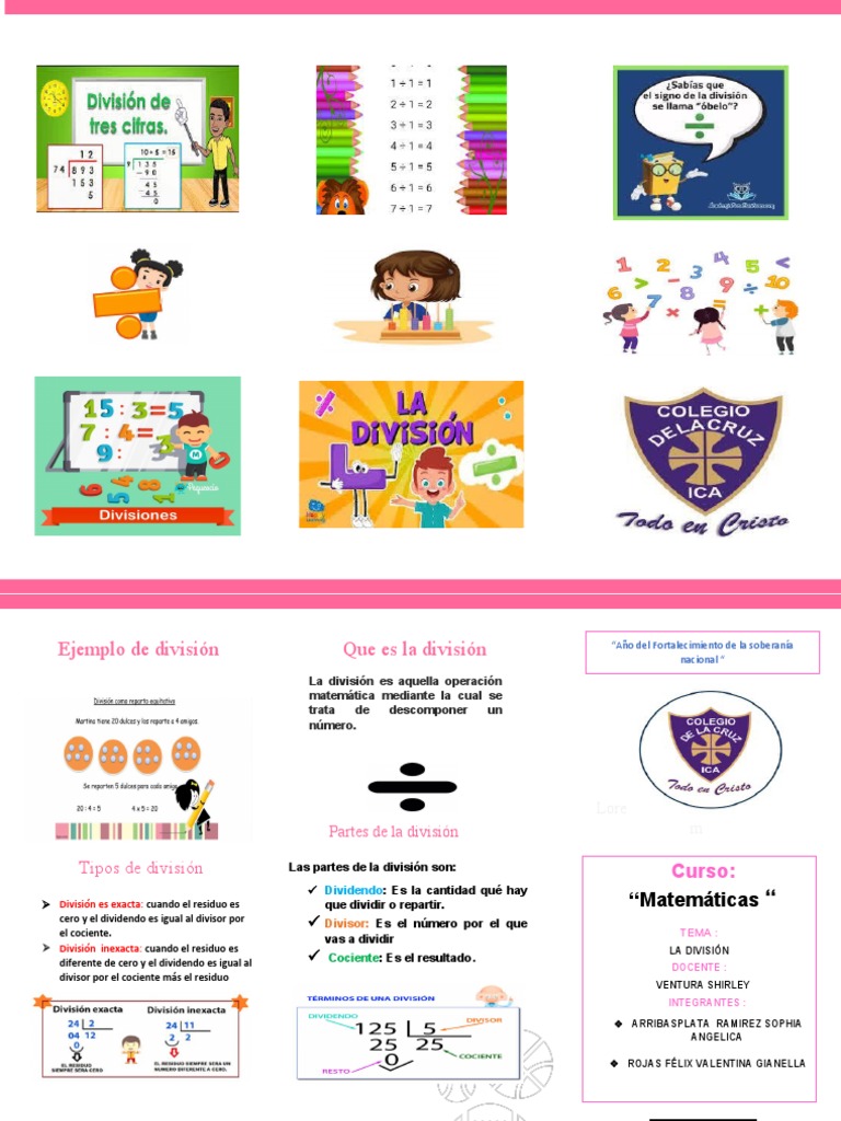 Triptico vaLE | PDF | División (Matemáticas) | Matemática Elemental