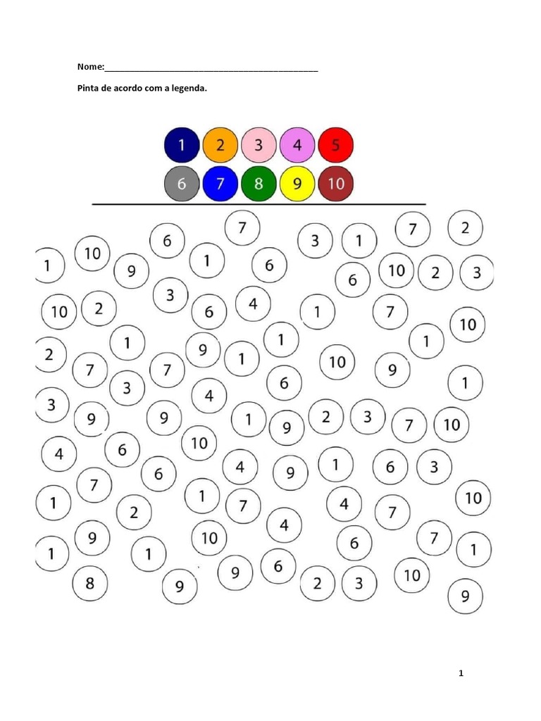 Numeros e Cores | PDF