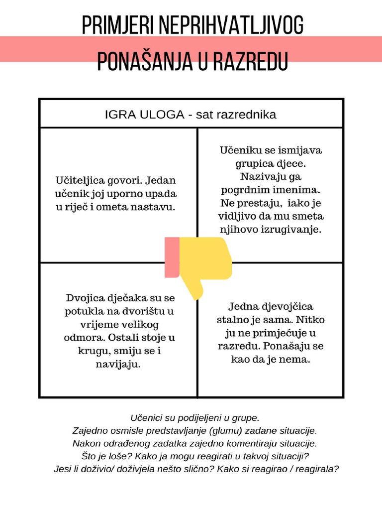 004.naša+razredna+pravila-Što+ne+želimo 3 | PDF