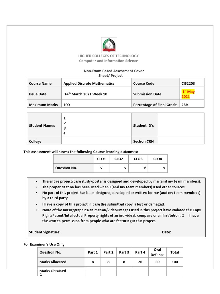 CIS 2203 Project Specs and Rubric 202030 | PDF | If And Only If | Theoretical Computer Science