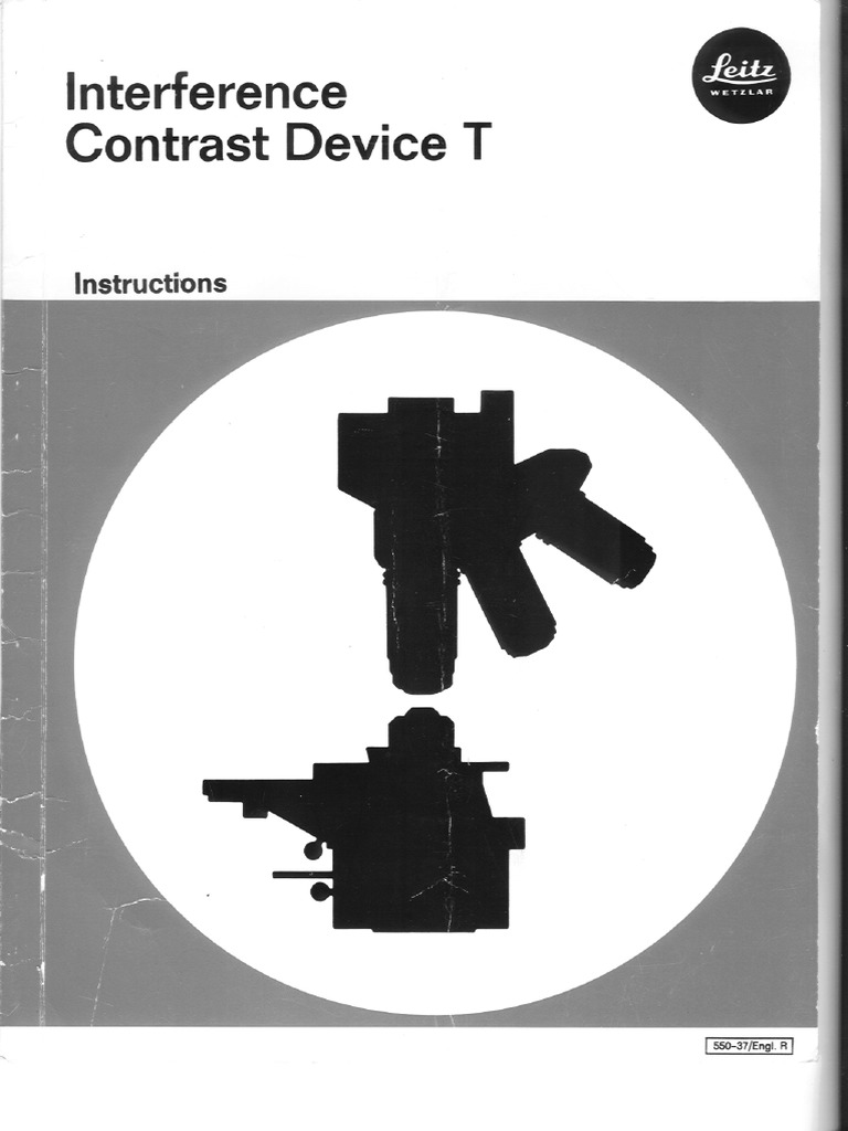 Leitz Interference Contrast Device T Manual | PDF