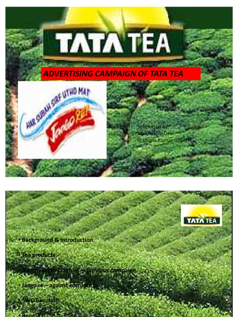 Advertising Campaign (Tata Tea, Jaago Re) (Pradipta Kumar Ghosh ...