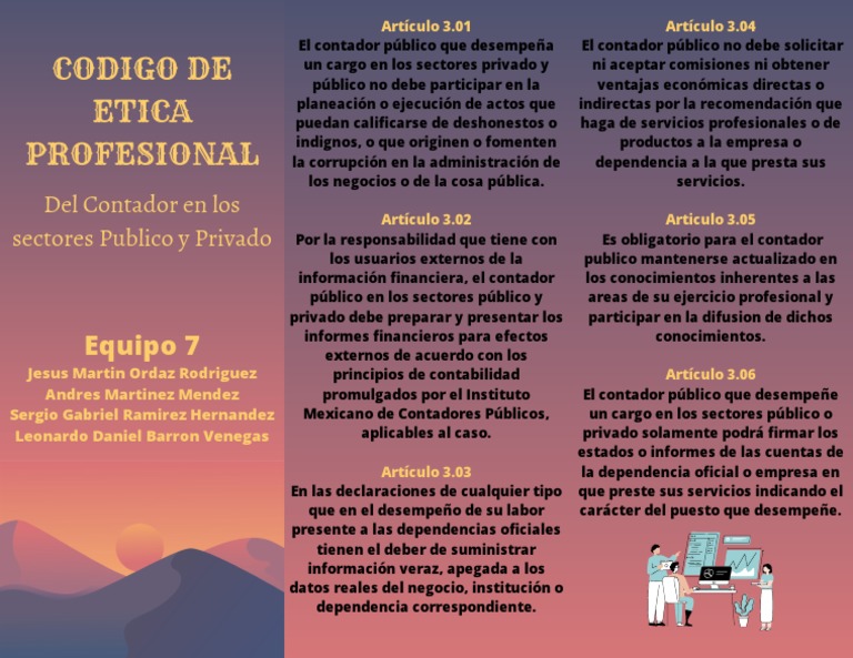 Codigo de Etica Profesional | PDF | Contabilidad | Contador