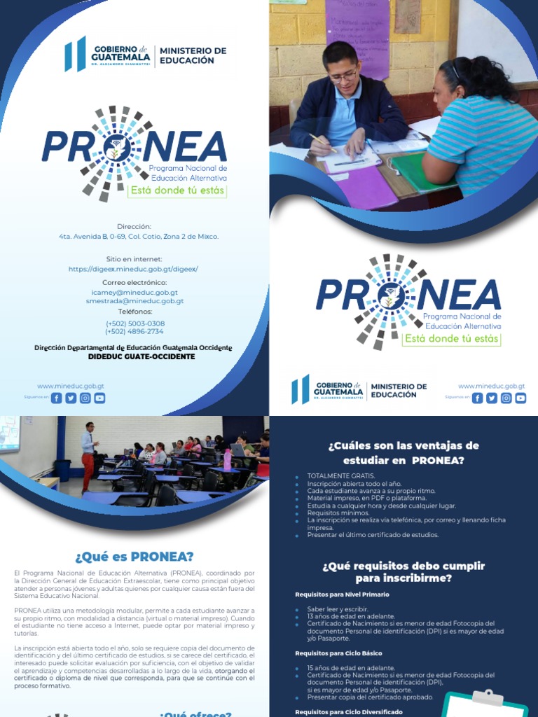 Bifoliar Pronea | PDF | Certificado de nacimiento