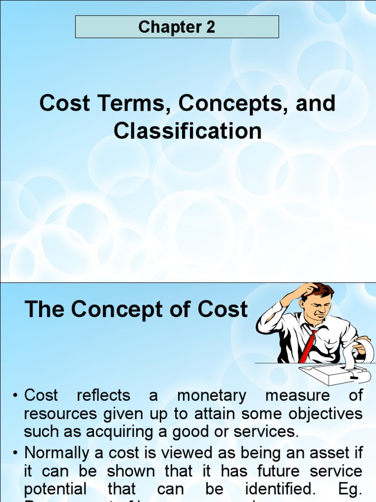 Cost Terms, Concepts, and Classification | PDF | Cost | Cost Of Goods Sold