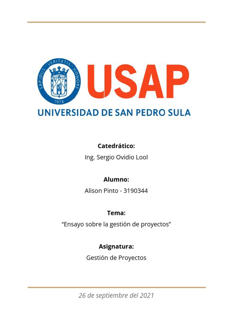 Alison Pinto 3190344 Tarea1 | PDF | Planificación | Gestión de proyectos