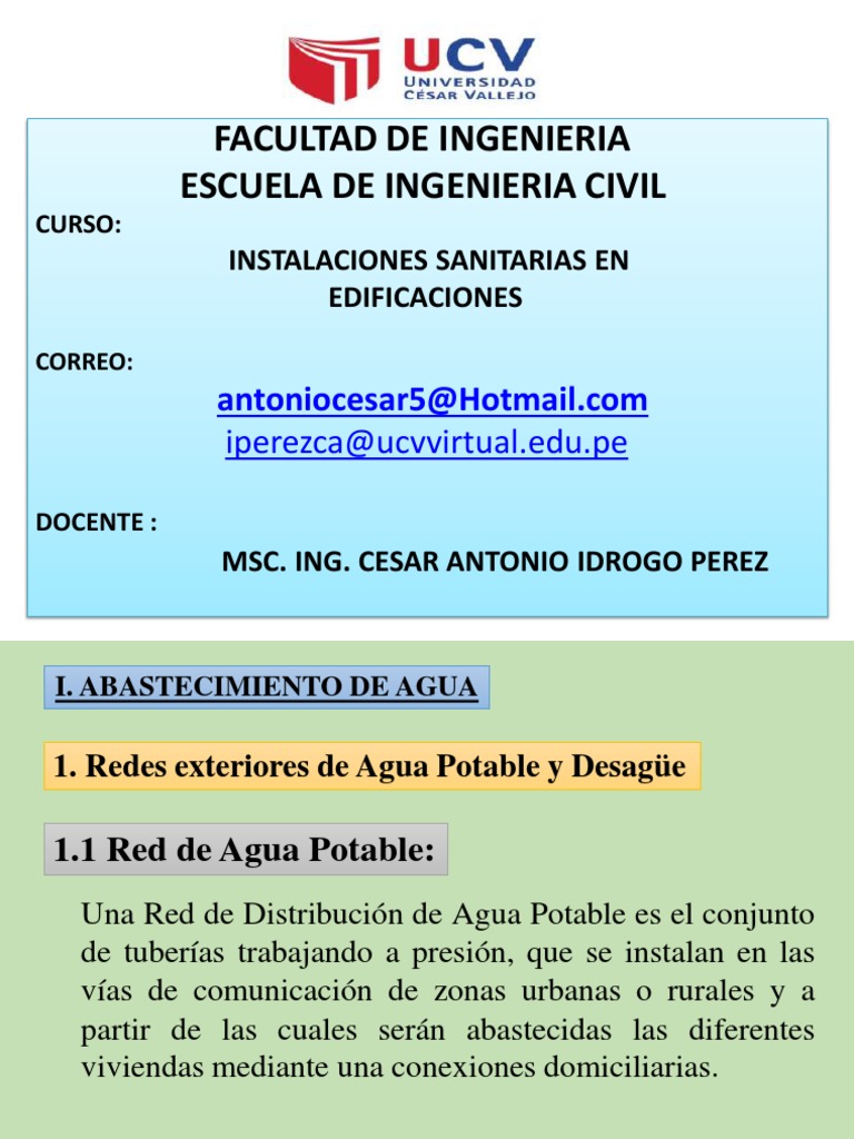 Diapositiva 02 | PDF | Suministro de agua | Agua