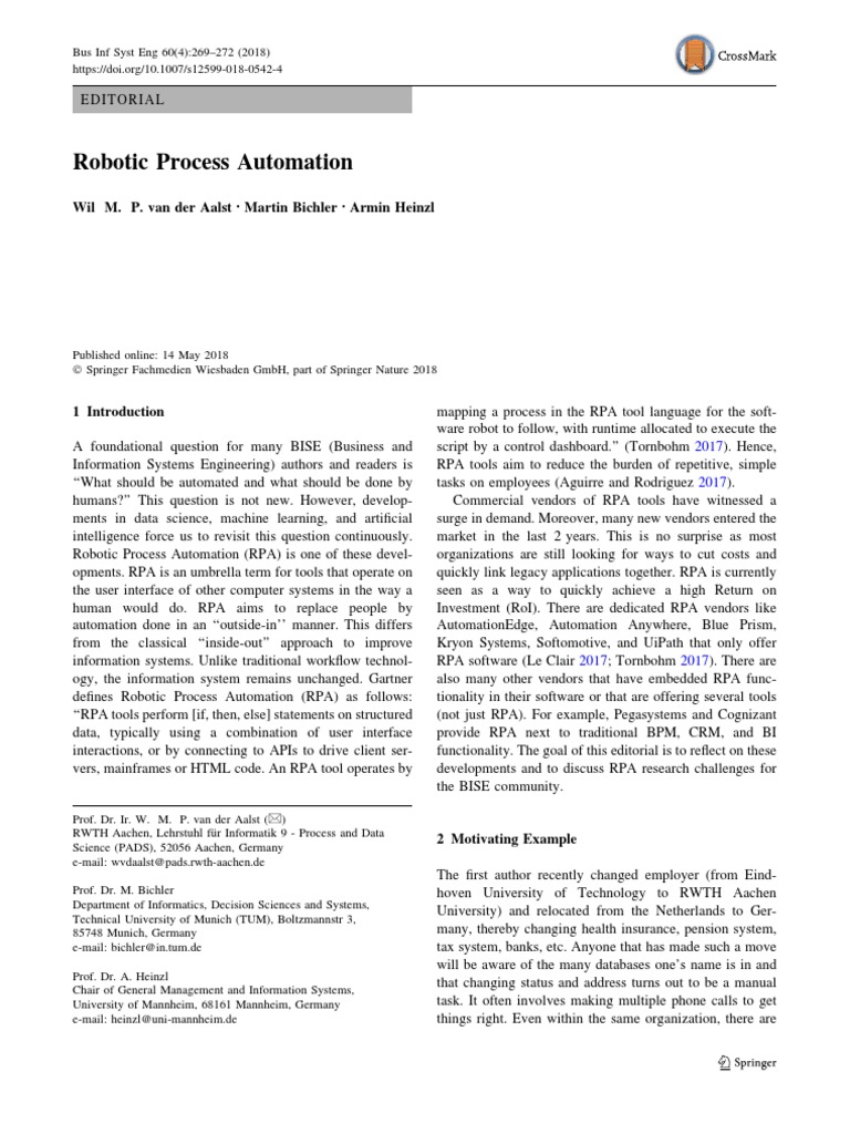 Robotic Process Automation | PDF | Artificial Intelligence ...