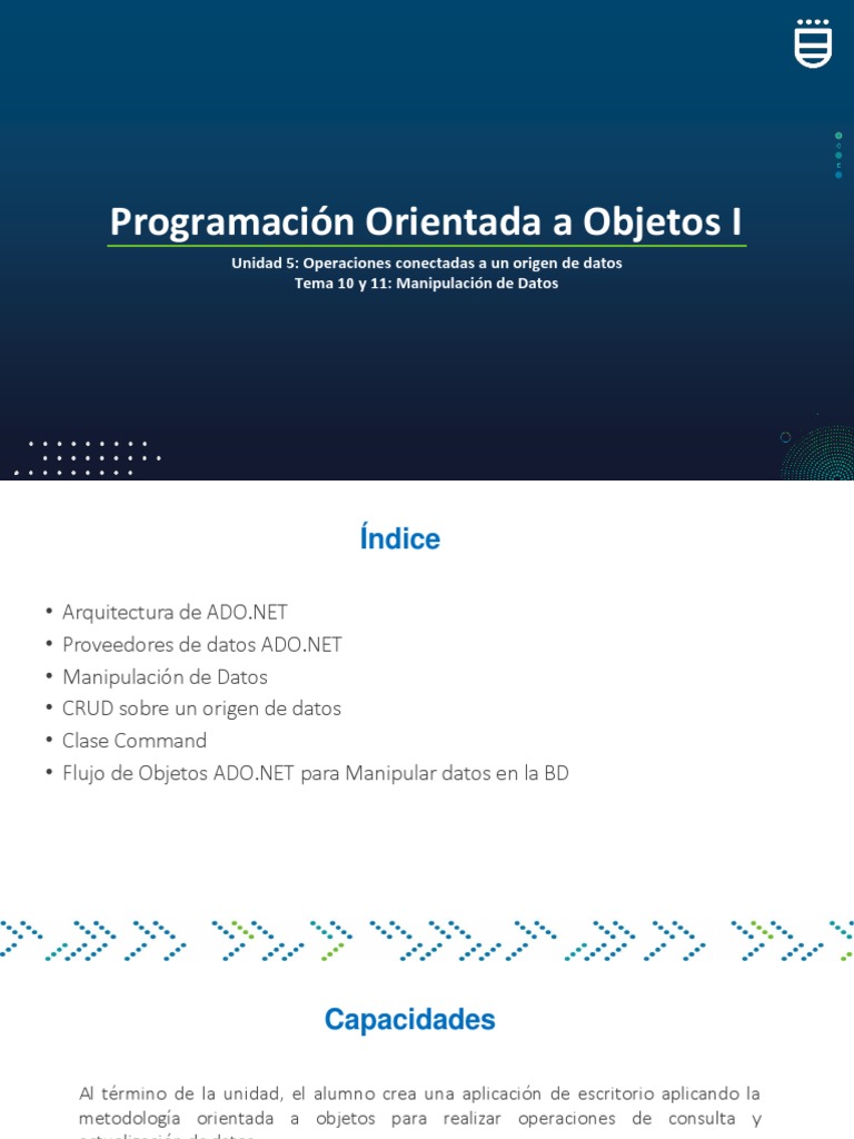 Tema 11-12 Programacion Orientada A Objetos I (1892) | PDF | Active X Data Objects | SQL