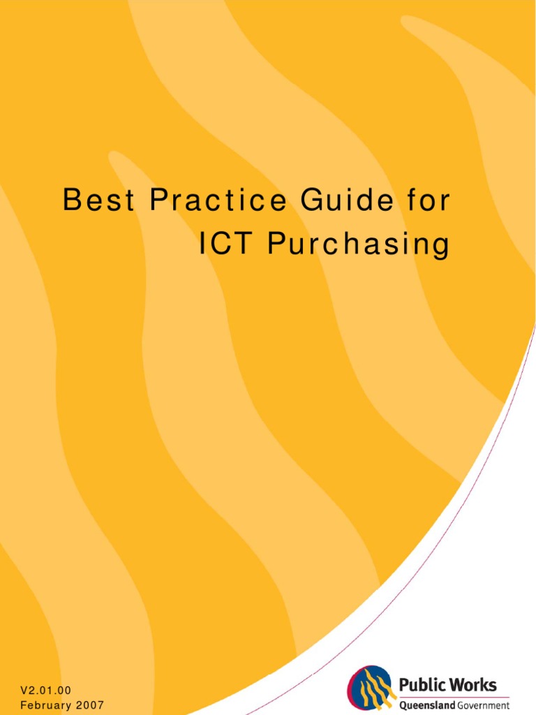 Best Practice Guide For ICT Procurement | PDF | Procurement | Supply Chain