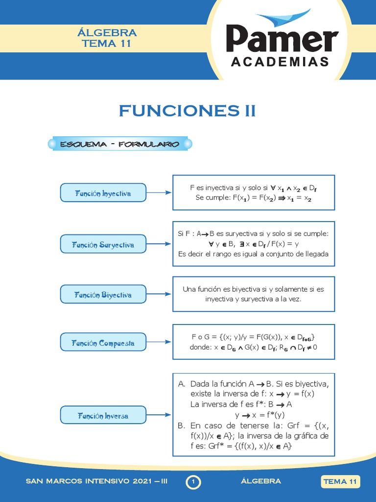 Tema 11 Algebra | PDF | Función (Matemáticas) | Álgebra