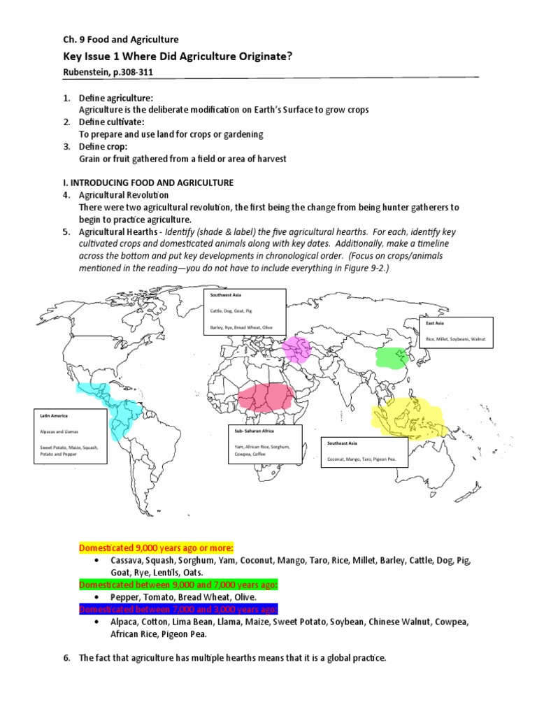Aphg 9.1 | PDF | Agriculture | Domestication