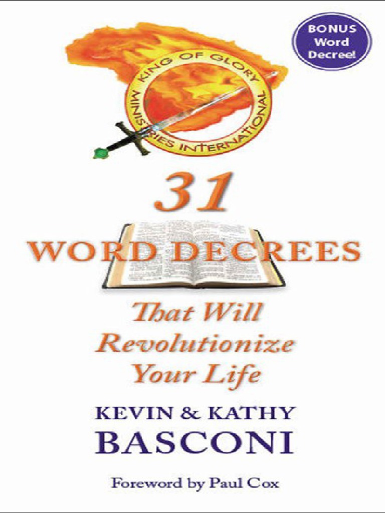 31 Word Decrees That Will Revol - Kevin Basconi | PDF | Jesus | Prayer