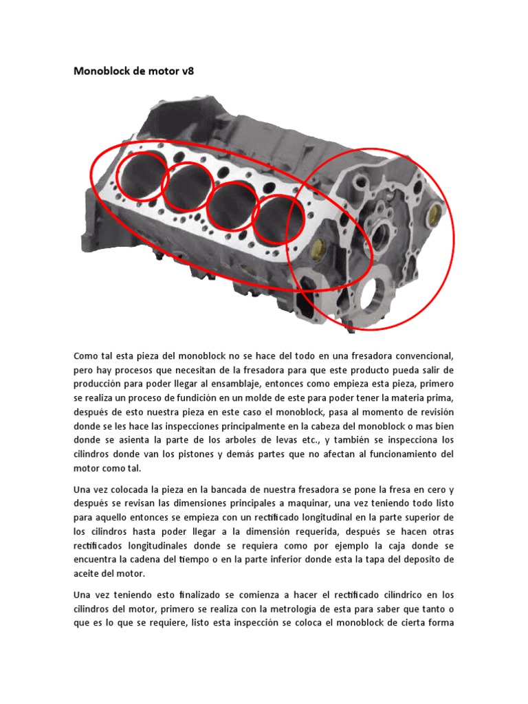 Monoblock de Motor v8 | PDF