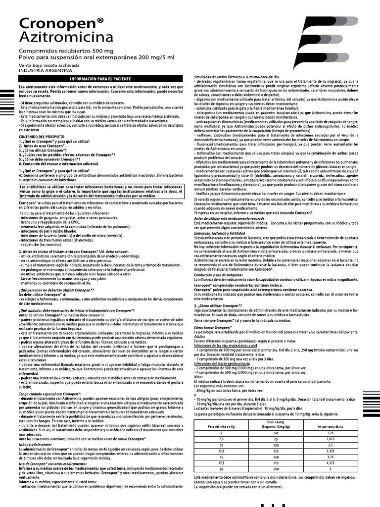 Prospecto Cronopen Pdf