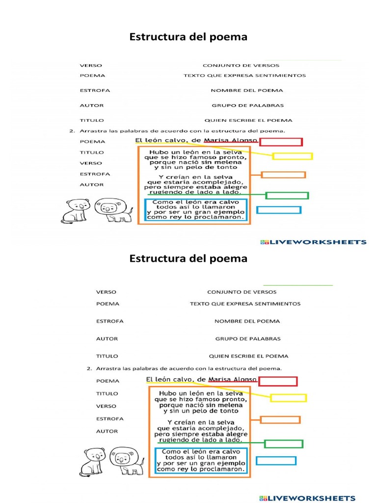 Estructura Del Poema | PDF | Poesía
