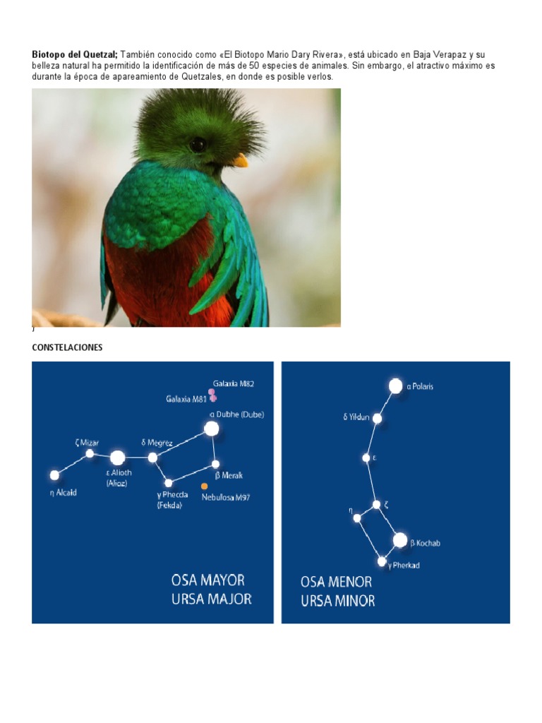 Biotopo Del Quetzal | PDF