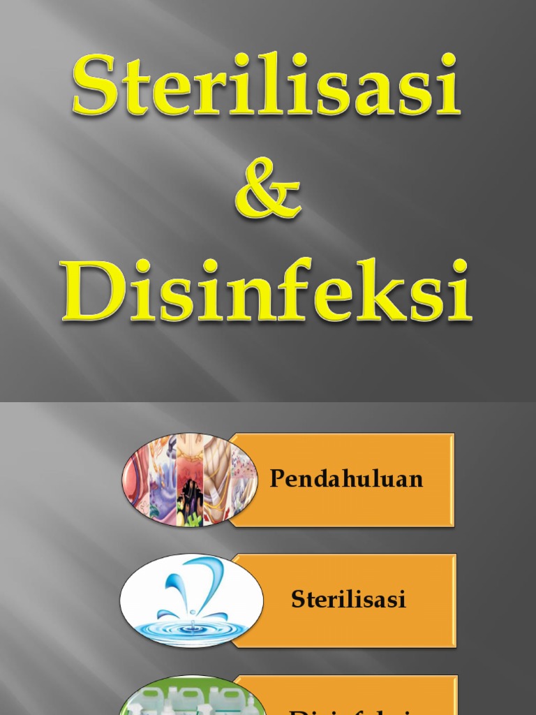 Materi Sterilisasi - Desinfeksi | PDF
