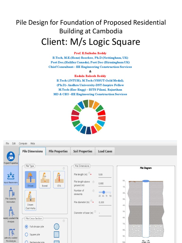 Pile Design for Logic Square Building | PDF