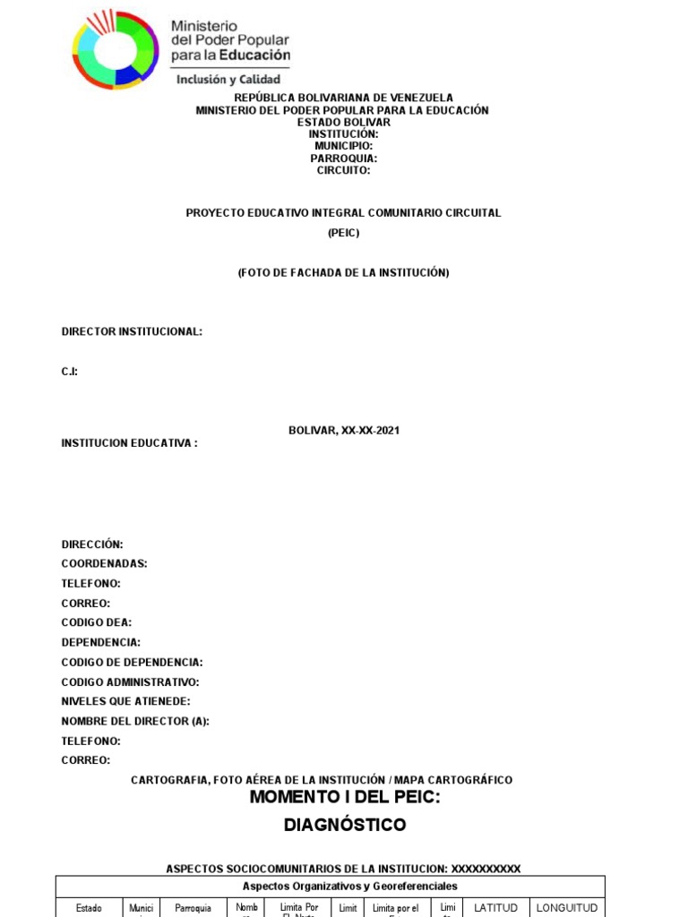 Peic 2023-2024 | Descargar gratis PDF | Educación de la primera infancia