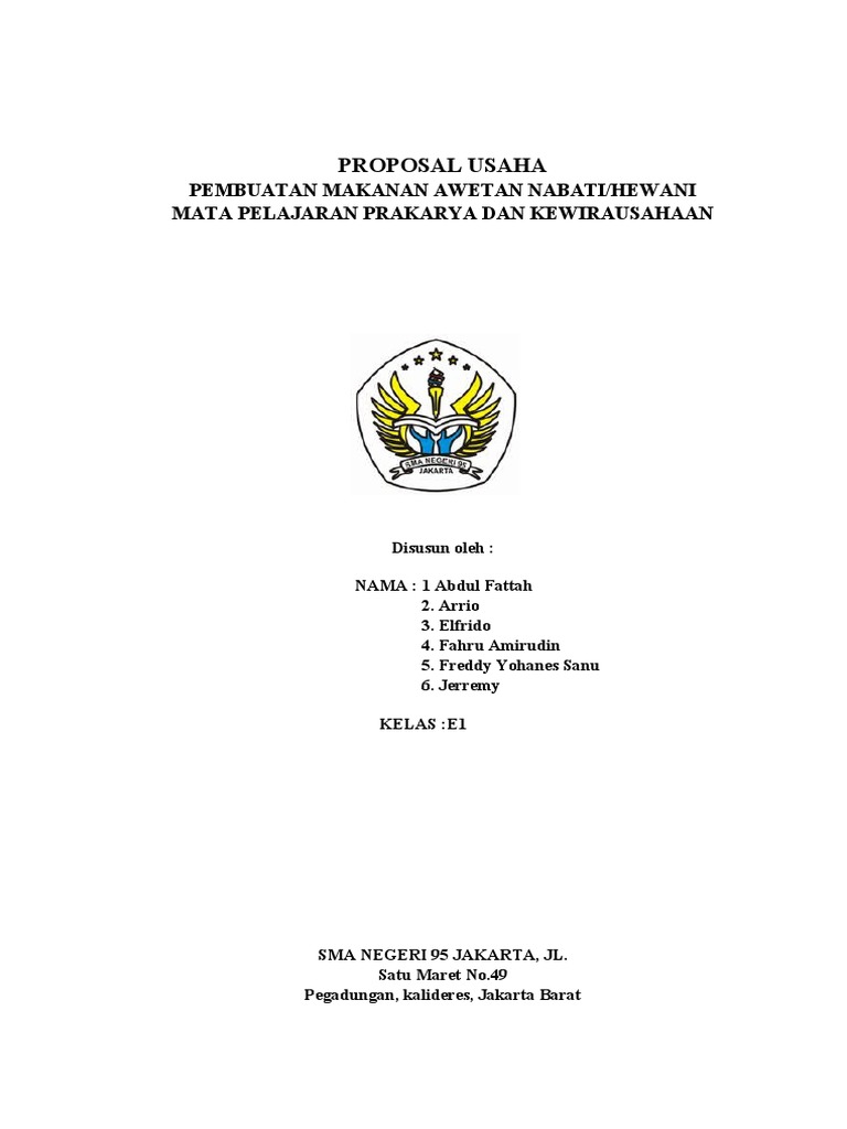 Proposal Usaha Siswa SMA | PDF | Bisnis | Kesehatan Holistik