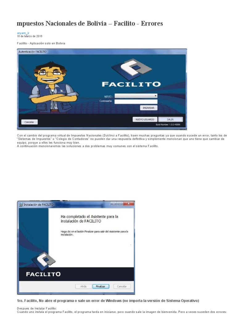 Facilito Desinstalacion | PDF | Archivo de computadora | Programa de computadora