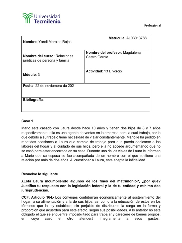 RJPF Act.13 | PDF | Divorcio | Adulterio