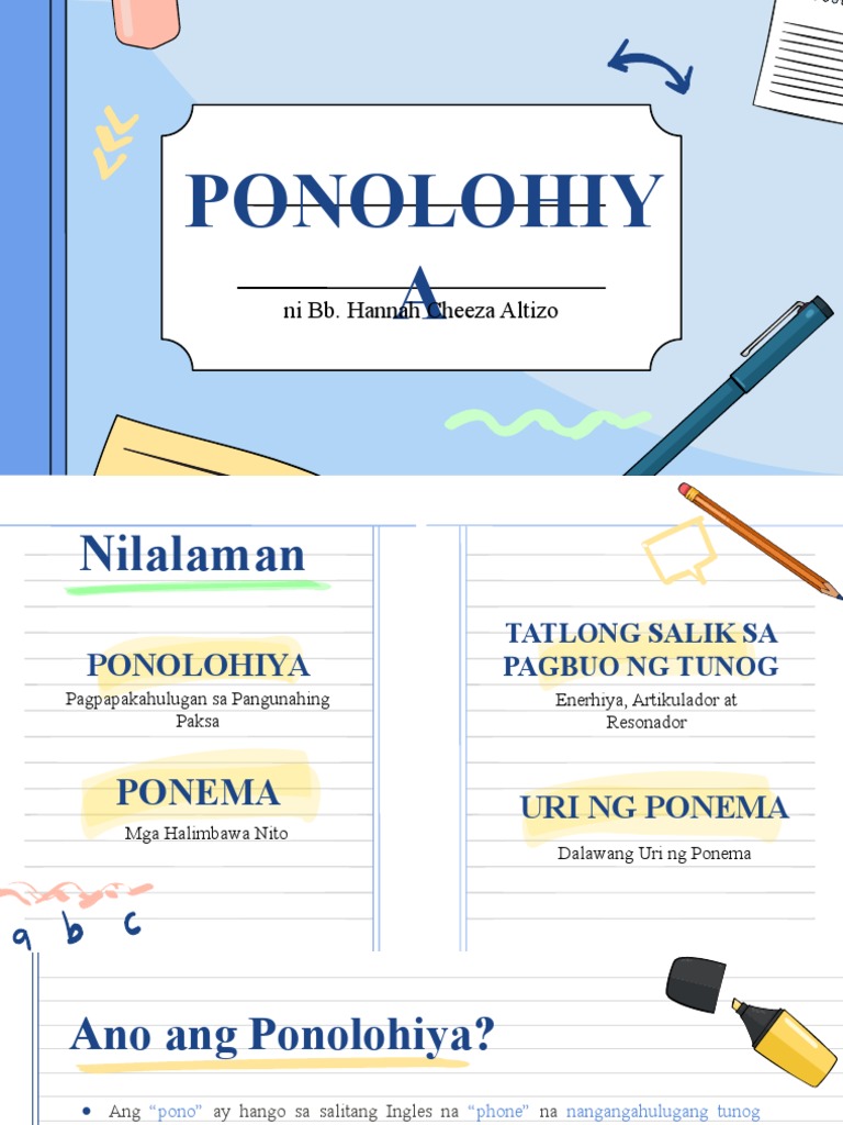 Ponolohiya 1 | PDF