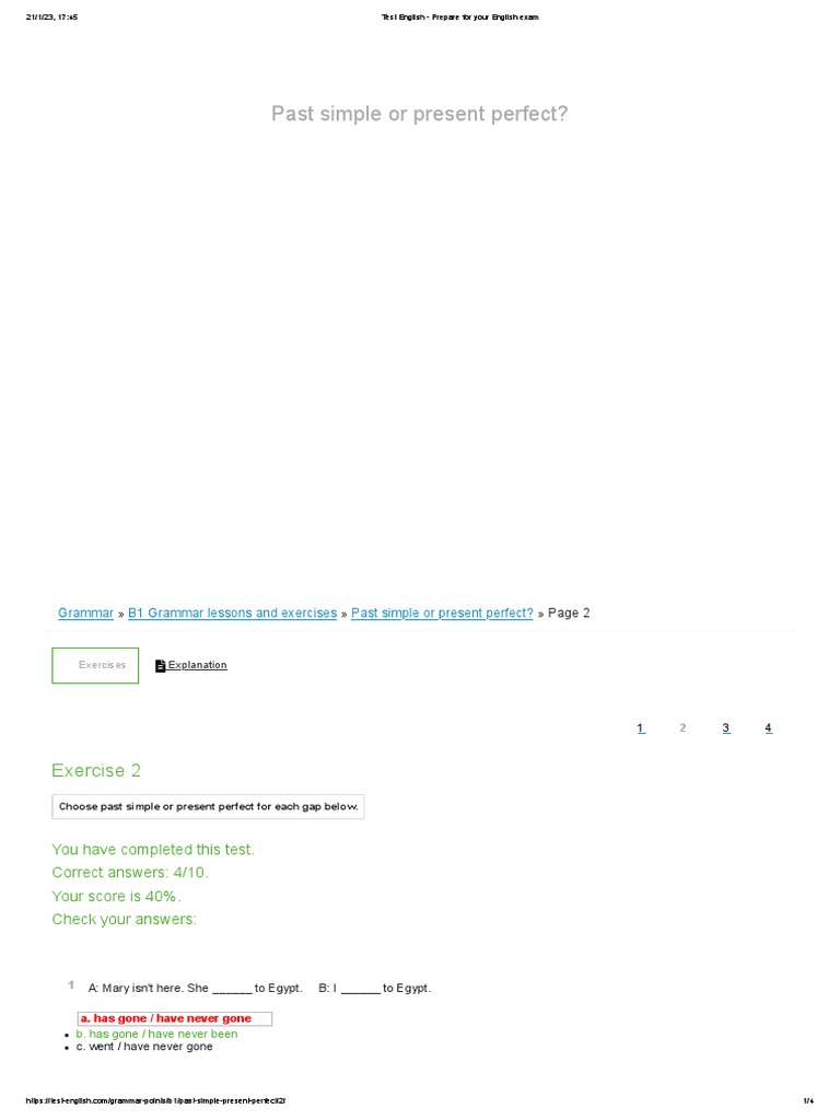 Test English - Prepare For Your English Exam 2 | PDF | Linguistics