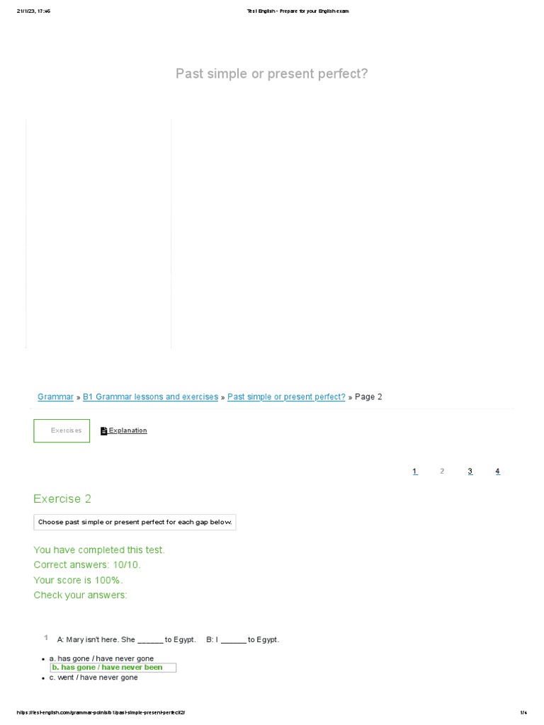 Deber de Ingles Present Perfect 2 | PDF | Linguistics