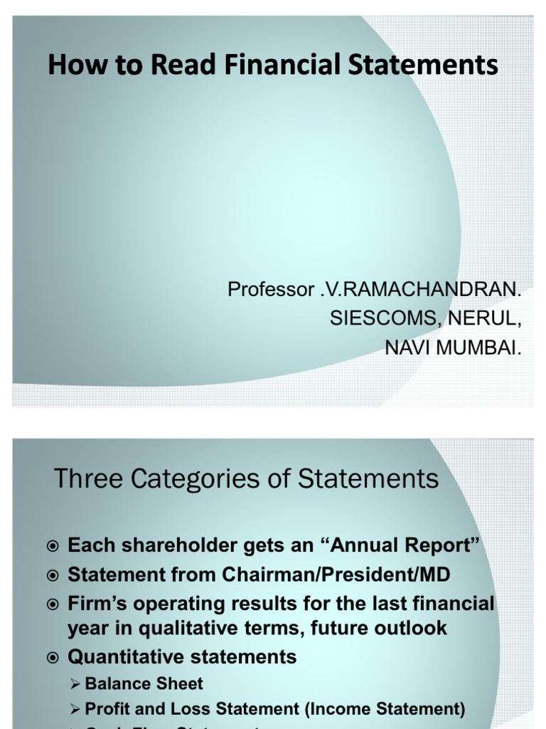 How To Read Balance Sheet | PDF | Balance Sheet | Equity (Finance)