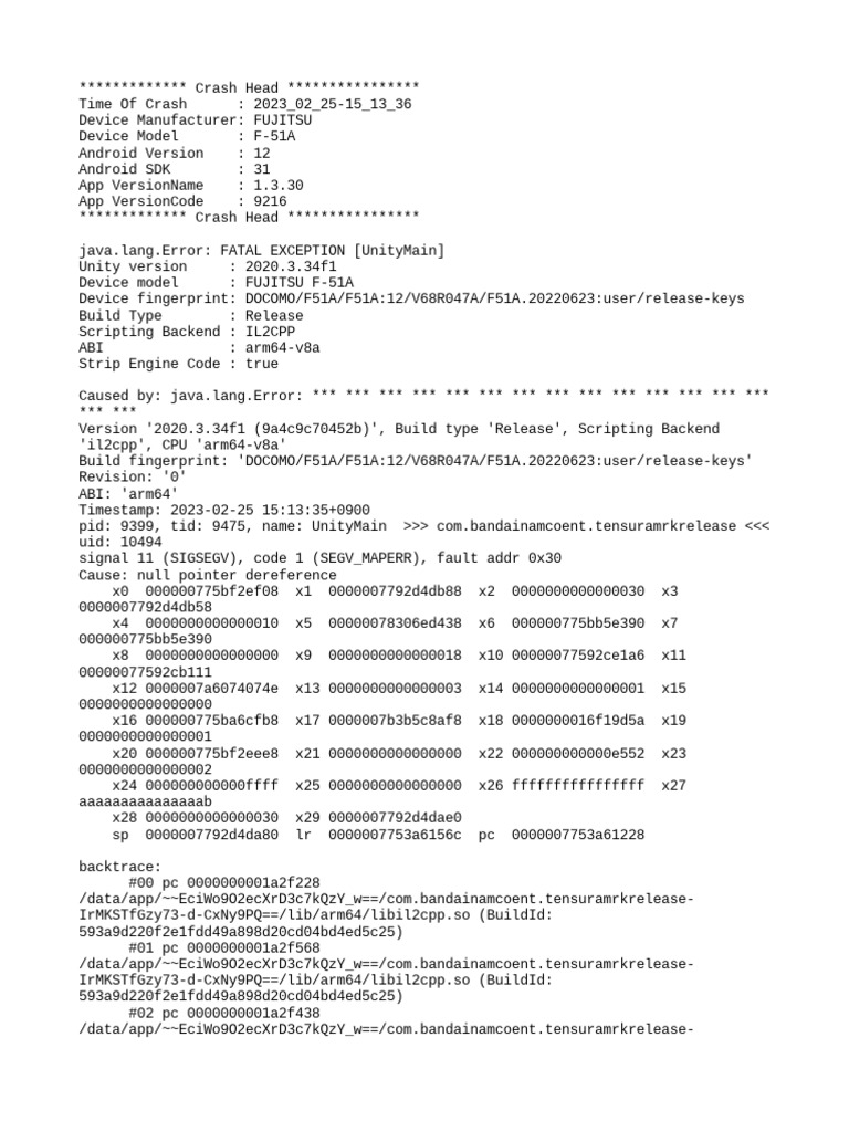 Mod Menu Crash 2023 02 25-15 13 36 | PDF | Operating System Technology | Software Development