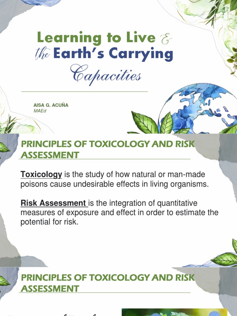 Learning To Live and Earth's Carrying Capacity - Aisa Acuna | PDF ...