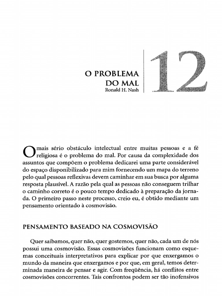 O Problema Do Mal - Ronald Nash | PDF