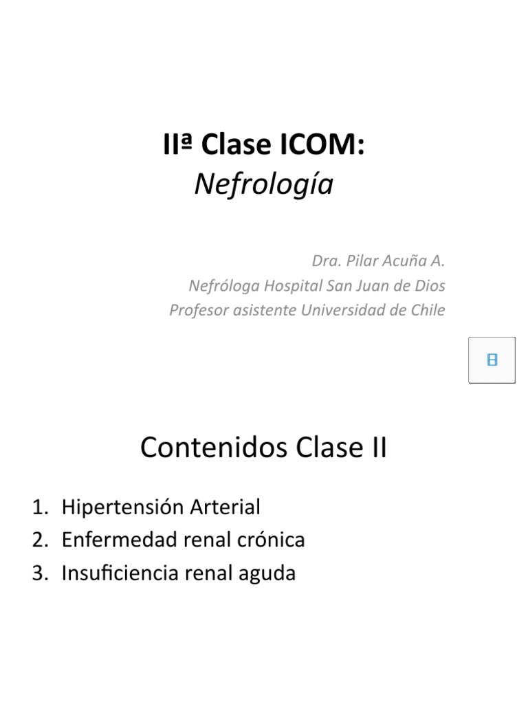 Clase 2. Nefro 2 (HTA, IRA, ERC) | PDF | Hipertensión | Riñón