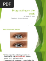 Miotics and Mydriatics Overview | PDF | Ophthalmology | Human Eye