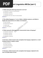 MCQs-Phonetics and Phonology | PDF | Syllable | Consonant