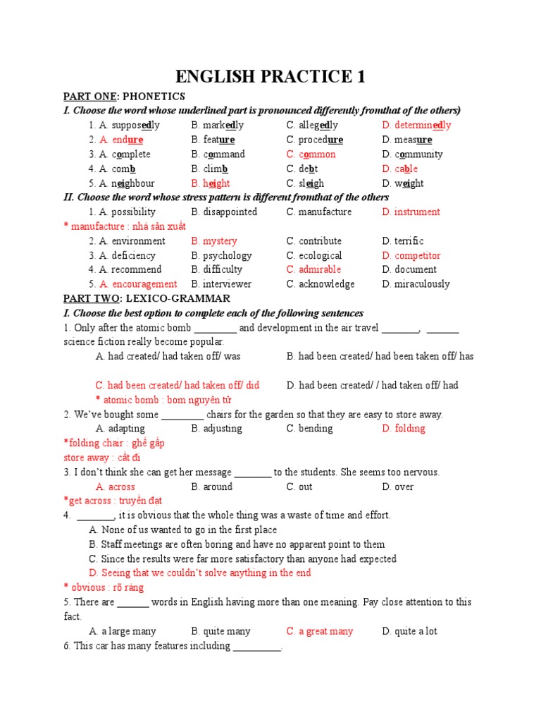 English Practice 1 | PDF | Egyptian Pyramids