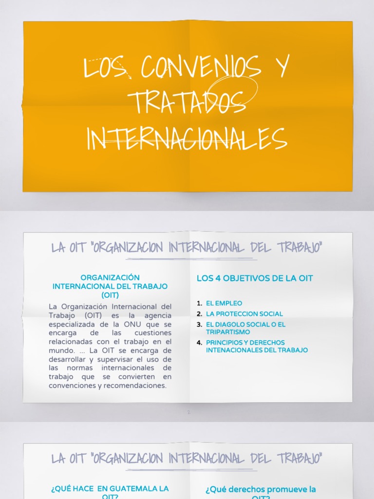 PRESENTACION MODULO II No 1 LOS TRATADOS Y CONVENIOS | PDF | Organización Internacional del ...