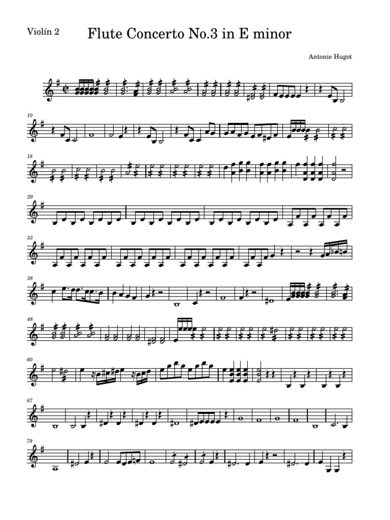 Flute Concerto No-Violín - 2 | PDF