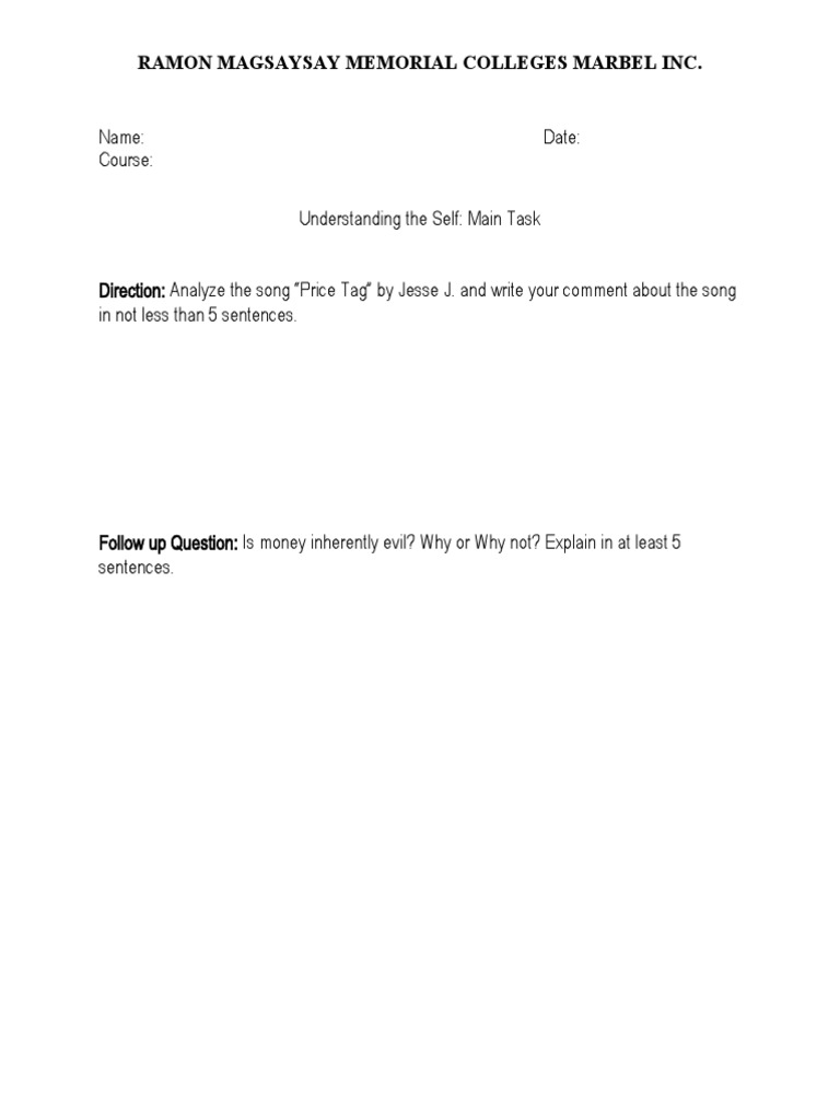 UTS Main Task Finals Lesson 7 | PDF