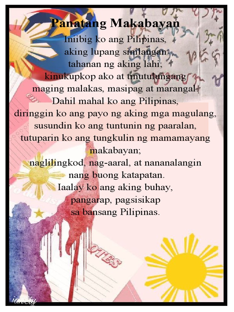 Panatang Makabayan New 2023 | PDF