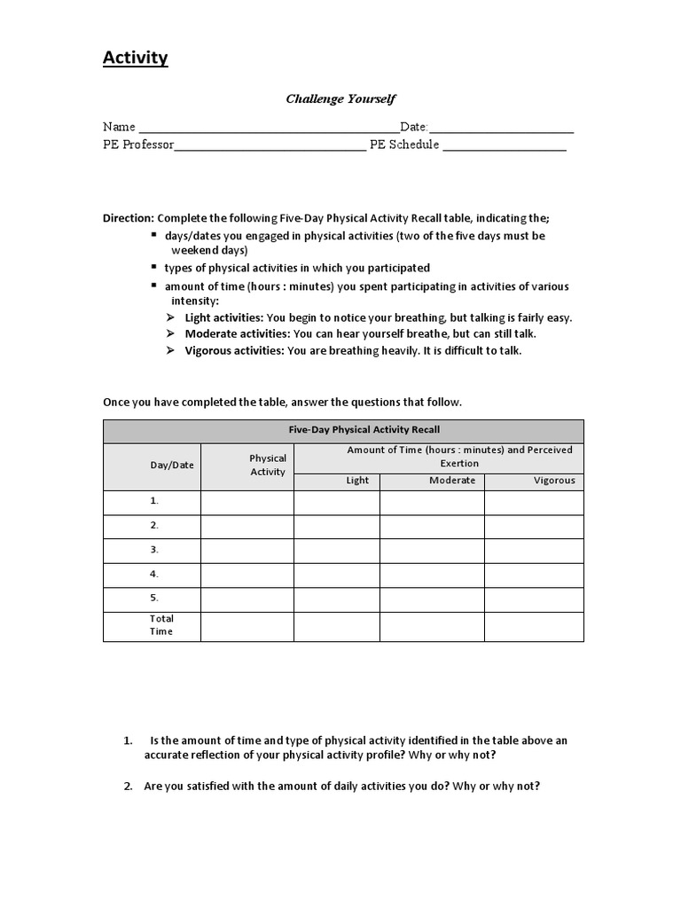 Activity Week 1 | PDF