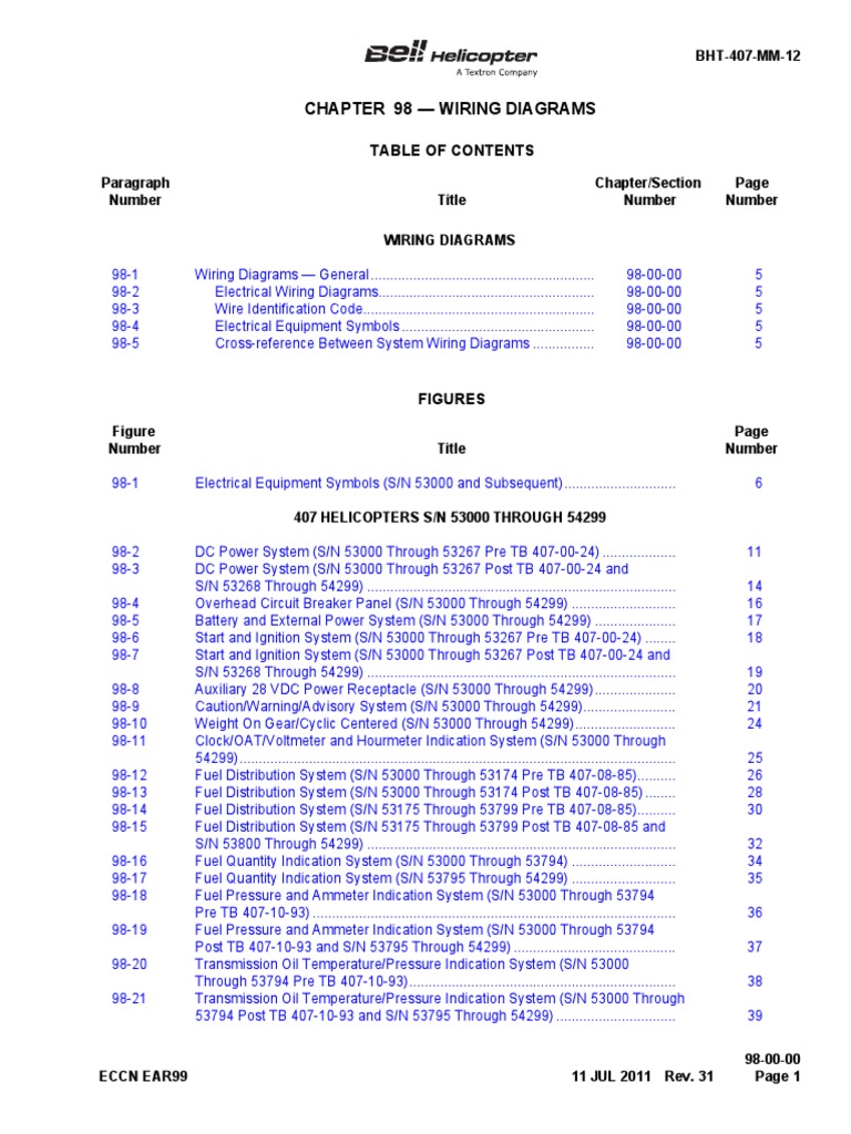 407-MM-Chapter 98 - Wiring Diagrams | PDF | Manufactured Goods | Electrical Engineering