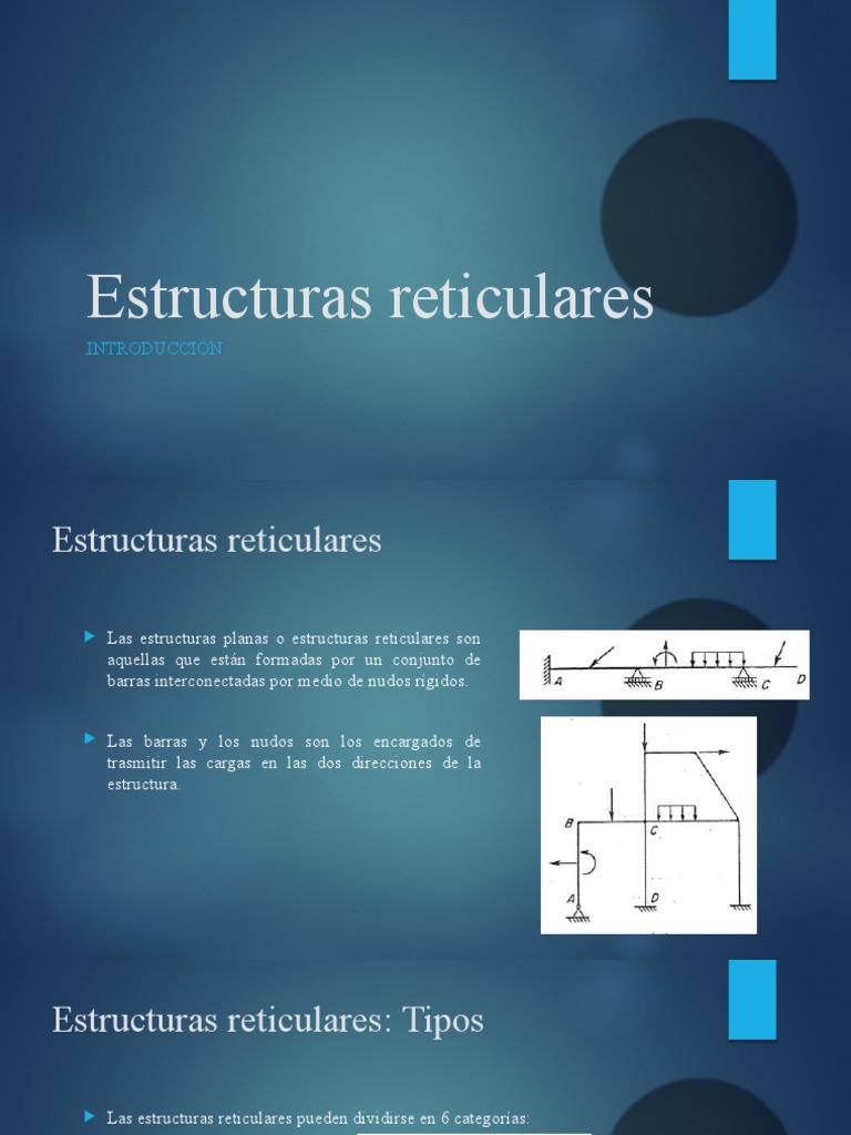 01 Estructuras Reticulares e Indeterminación Cinemática | PDF ...