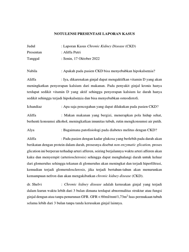 Notulensi Lapkas | PDF