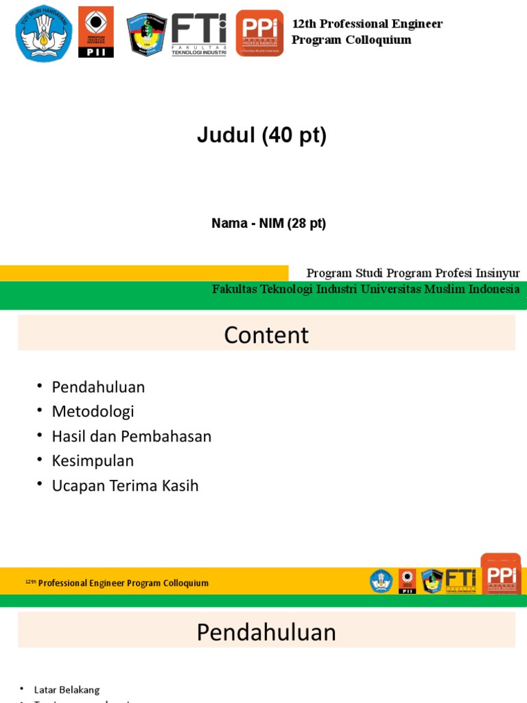 Format PPT Kolokium | PDF