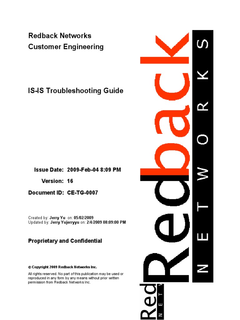 Is Is Troubleshooting Guide Draft Pdf Network Layer Protocols Osi Protocols