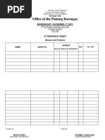 Barangay Organizational Chart 2021 | PDF