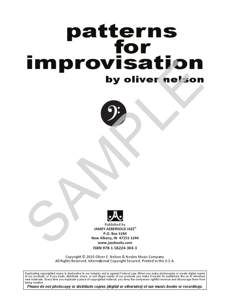 Patterns For Improvisation: Sample | Download Free PDF | Entertainment ...